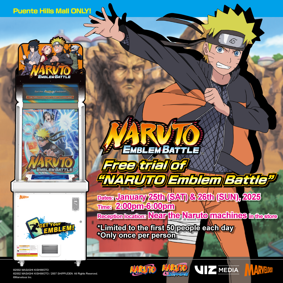 Come play the Naruto Emblem Battle for FREE at Round1 Puente Hills Mall ...